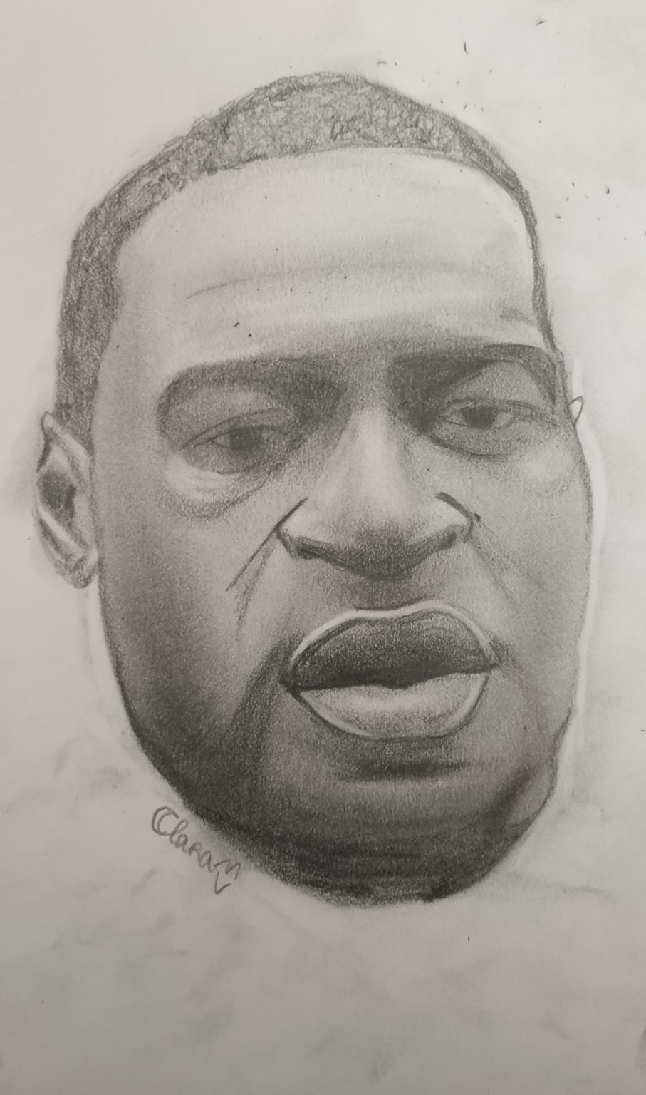 Portrait of George Floyd Drawing / Portrait de George Floyd Dessin